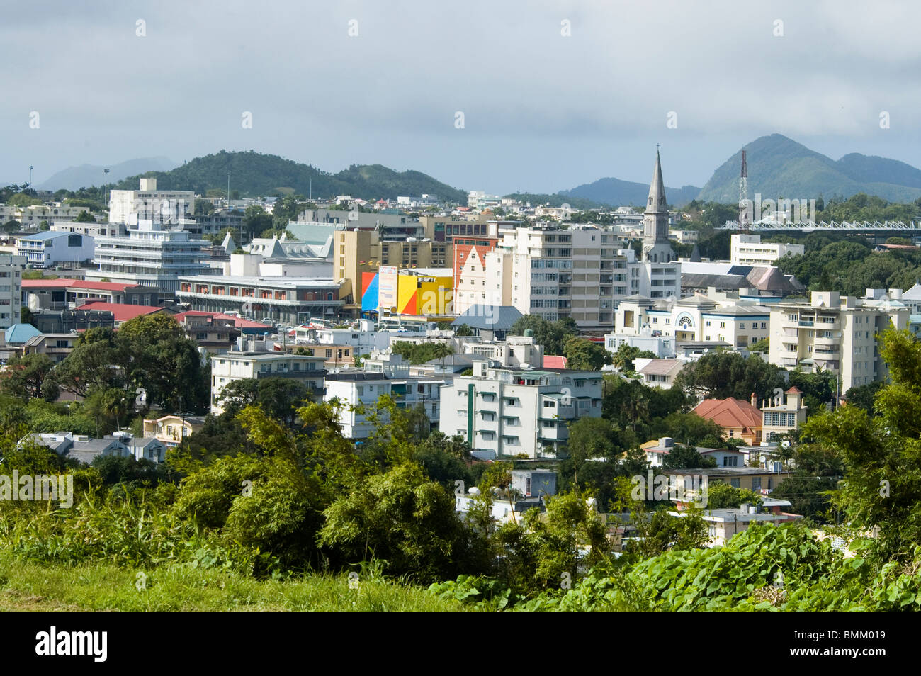 Mauritius, Curepipe. Panorama Stock Photo - Alamy