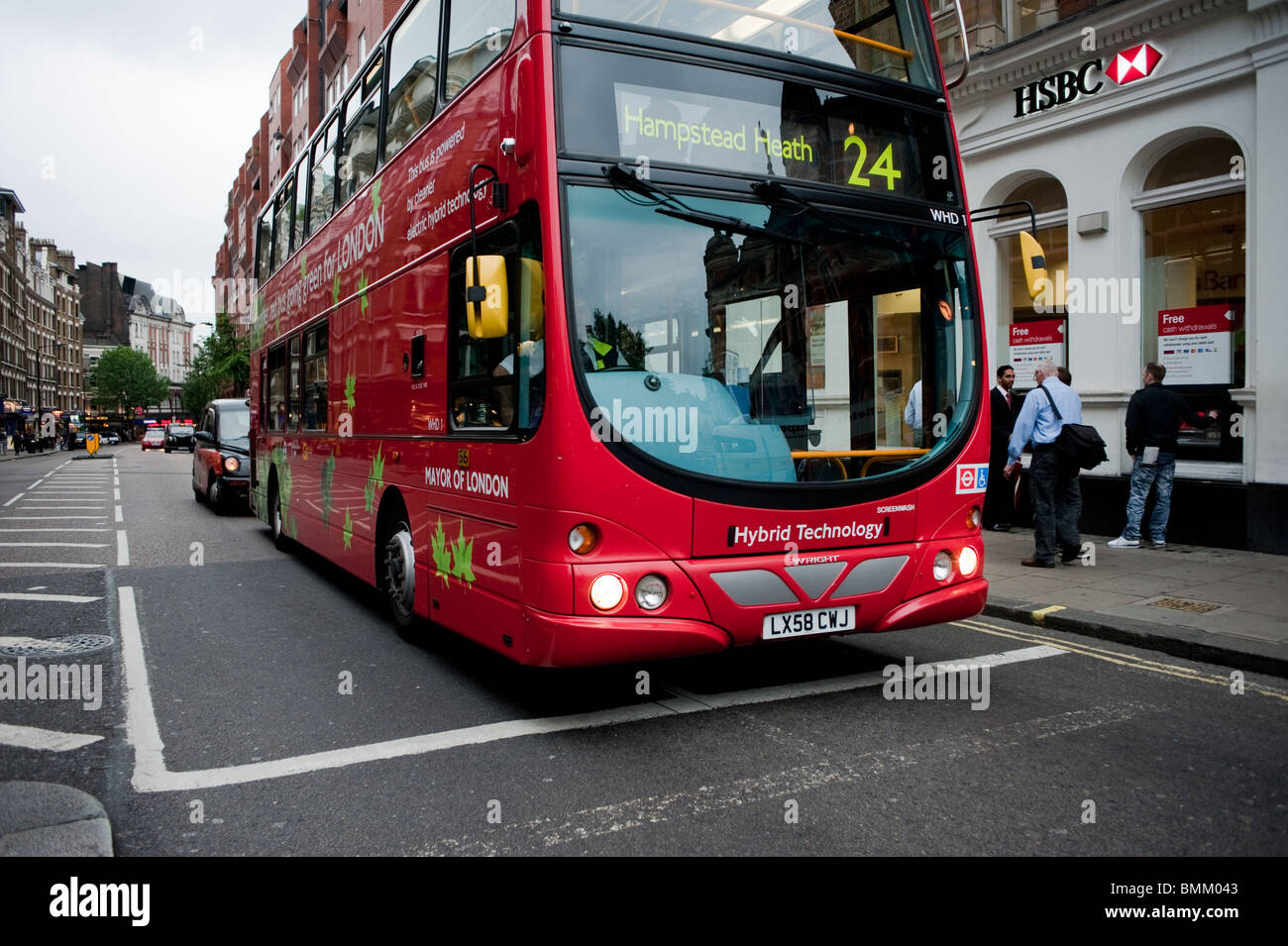 London Bus, Street, Scene England, Great Britain, Outside Stock Photo ...