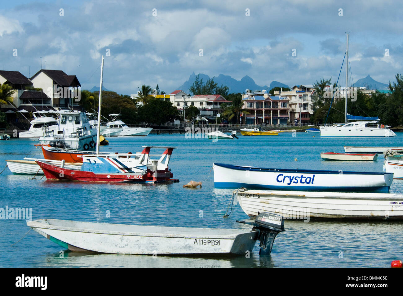 Mauritius, Grande Baie. Boats Stock Photo - Alamy