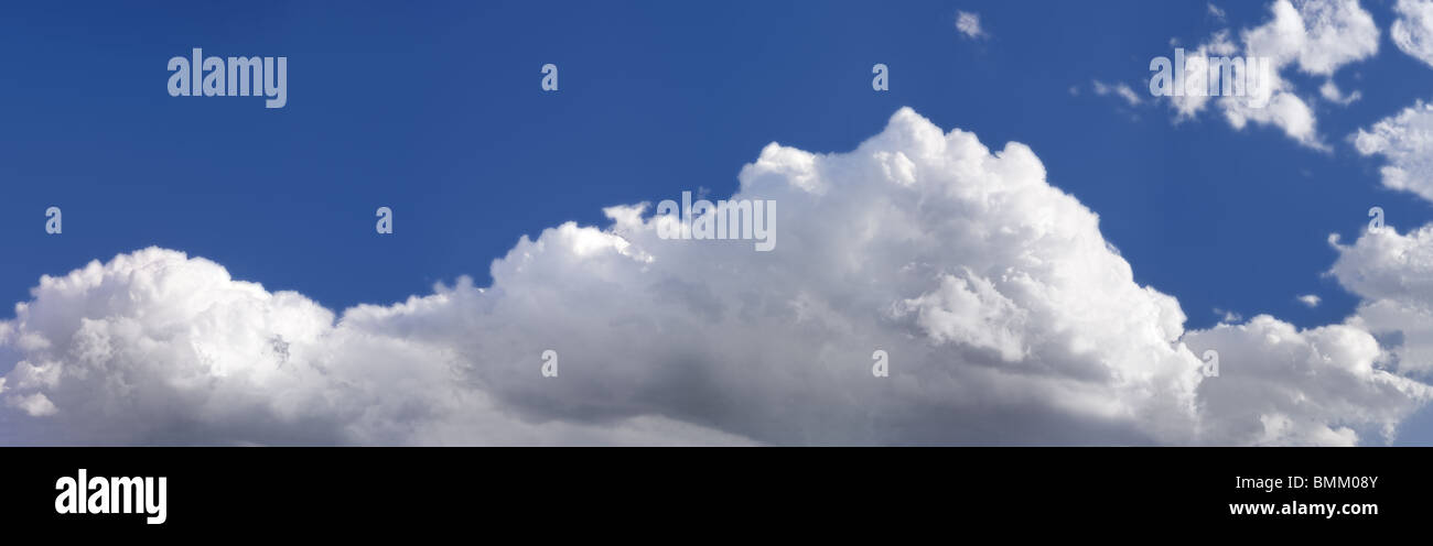 Wide view fluffy clouds hi-res stock photography and images - Alamy