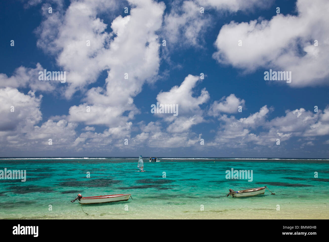 Mauritius, Eastern Mauritius, Belle Mare, East Coast beachfront Stock ...