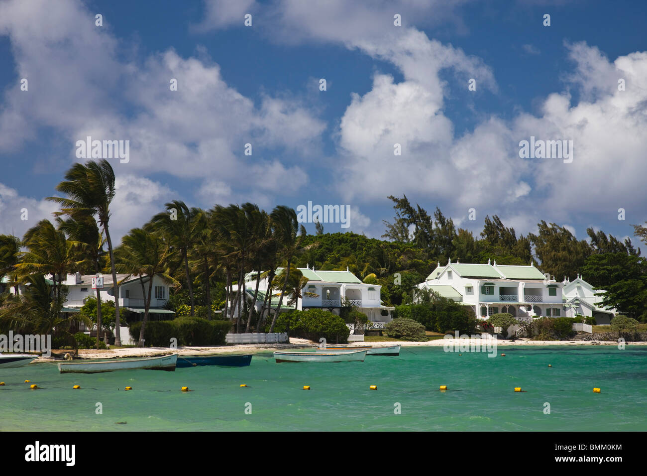 Mauritius, Eastern Mauritius, Trou d' Eau Douce, town harbor Stock ...