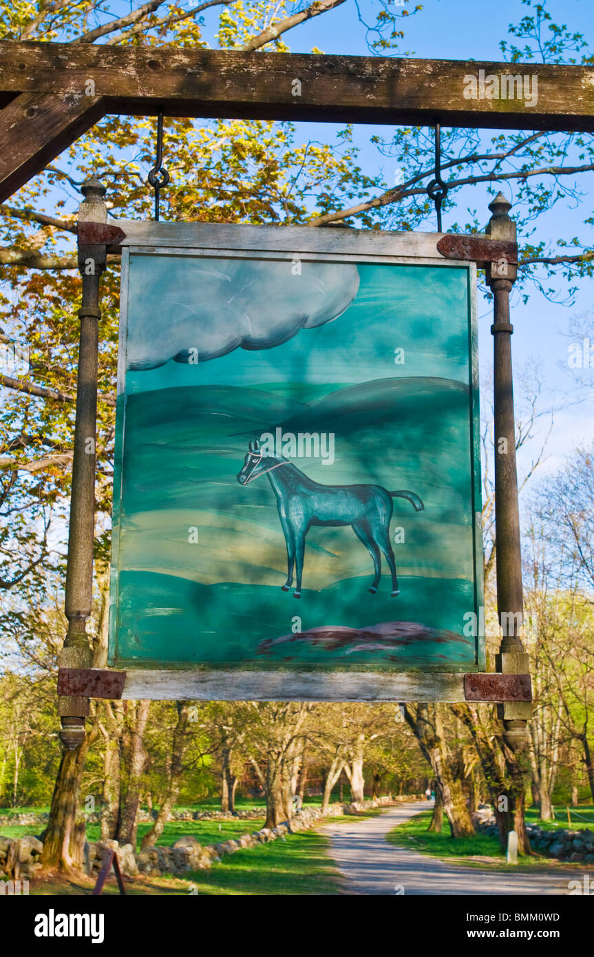 Sign at Hartwell Tavern along the Battle Road, Minute Man National ...