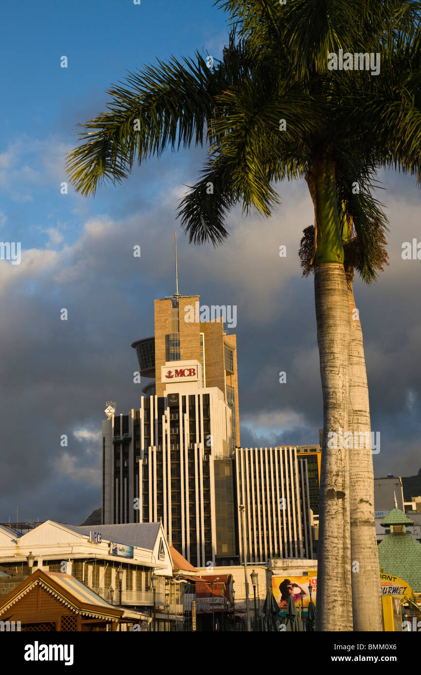 Mauritius, Port Louis, financial district, sunset Stock Photo - Alamy