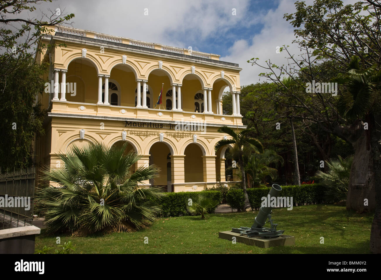 Mauritius, Port Louis, Mauritius Institue Building at the Natural ...