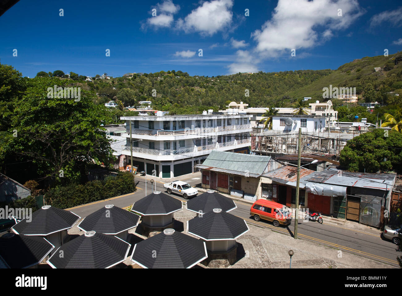 Mauritius, Rodrigues Island, Port Mathurin, downtown Stock Photo - Alamy