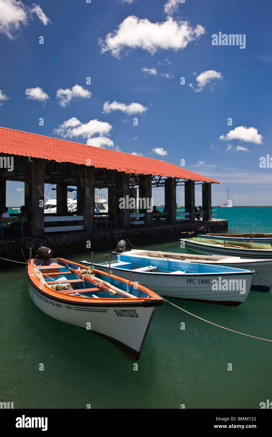 Mauritius, Rodrigues Island, Port Mathurin, harbor Stock Photo - Alamy