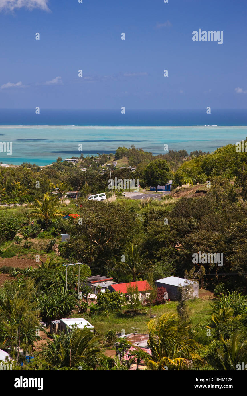 Mauritius, Rodrigues Island, Quatre Vents, landscape western Rodrigues ...
