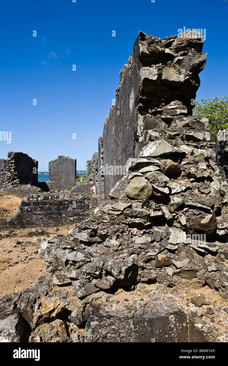 Mauritius, Southern Mauritius, Vieux Grand Port, ruins of Fort ...