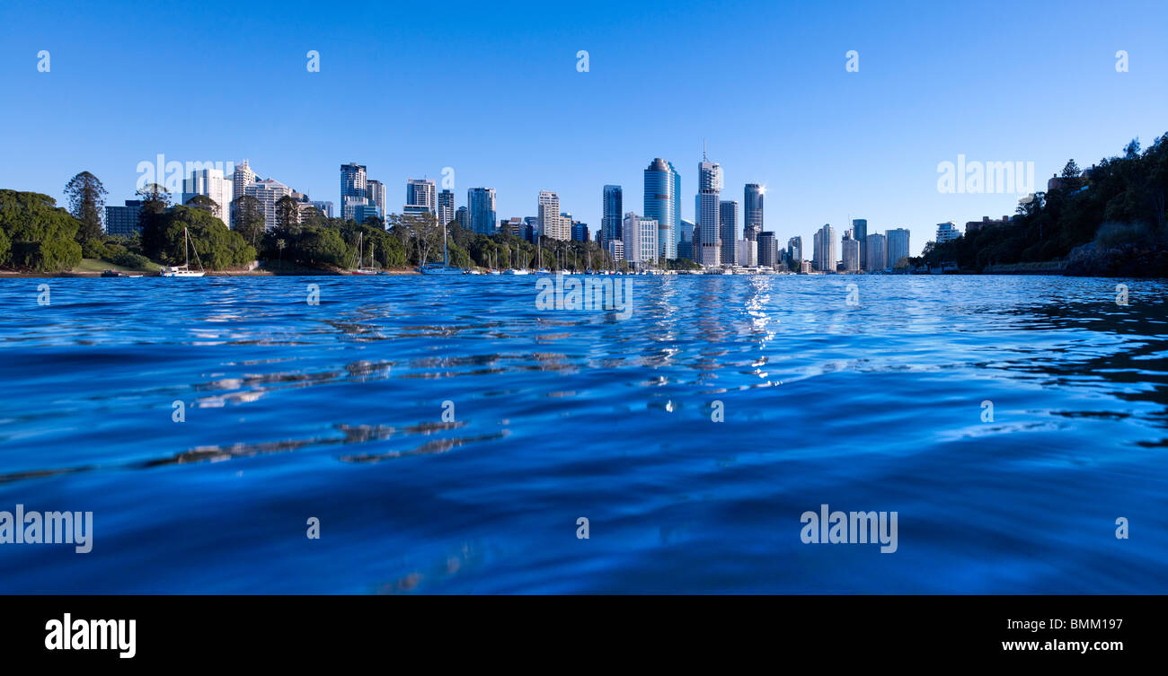 Brisbane panoramic cityscape Stock Photo - Alamy