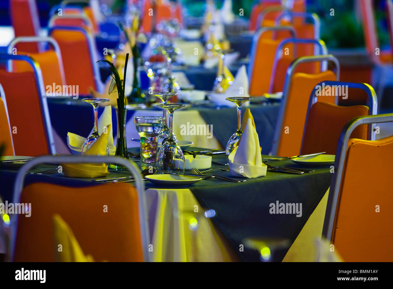 Mauritius, Western Mauritius, Tamarin, Tamarin Hotel, dining room ...