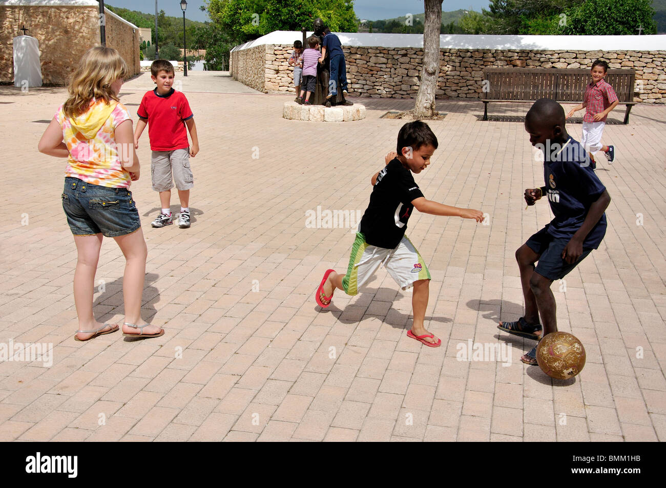 Hispanic kids playing soccer hi-res stock photography and images - Alamy