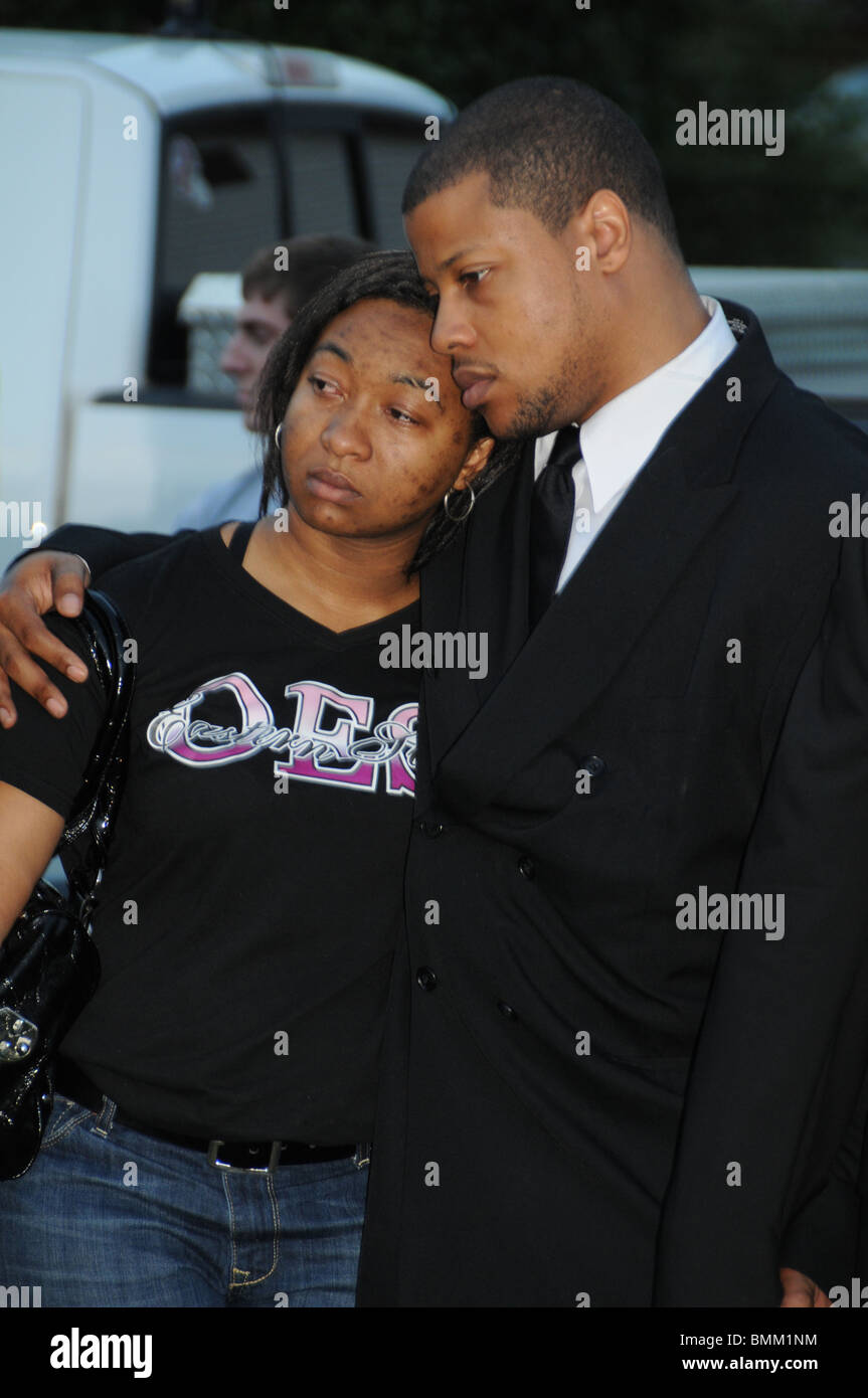 two neighbors of the slain Md State Trooper Wesley Brown mourn at the ...
