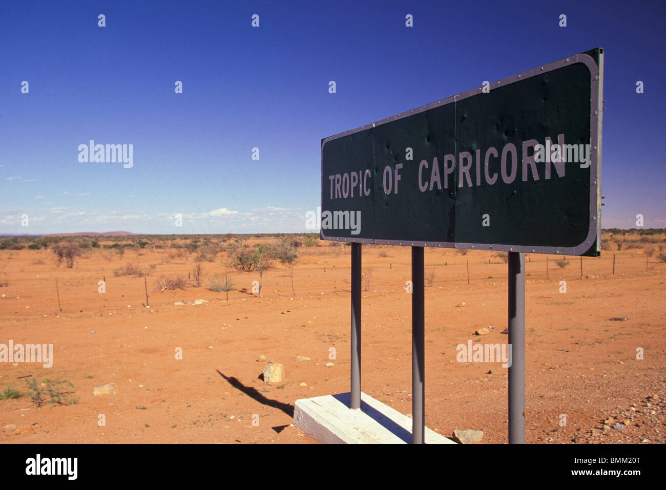 Africa, Namibia, Central Plateau, Rehoboth. Tropic of Capricorn Stock ...