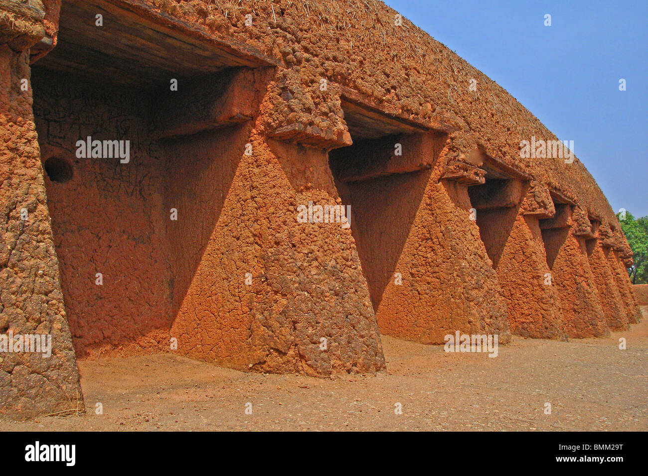 Nigeria, Jos, Traditional mud brick house, hausa architecture Stock ...