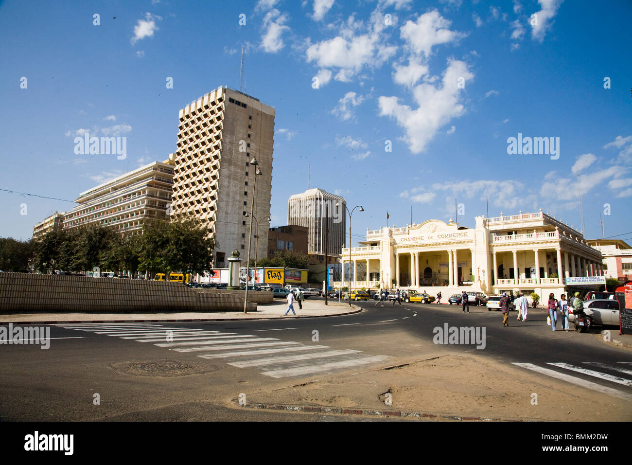 Senegal, Dakar. Independence Square (Place de l'Independence Stock ...