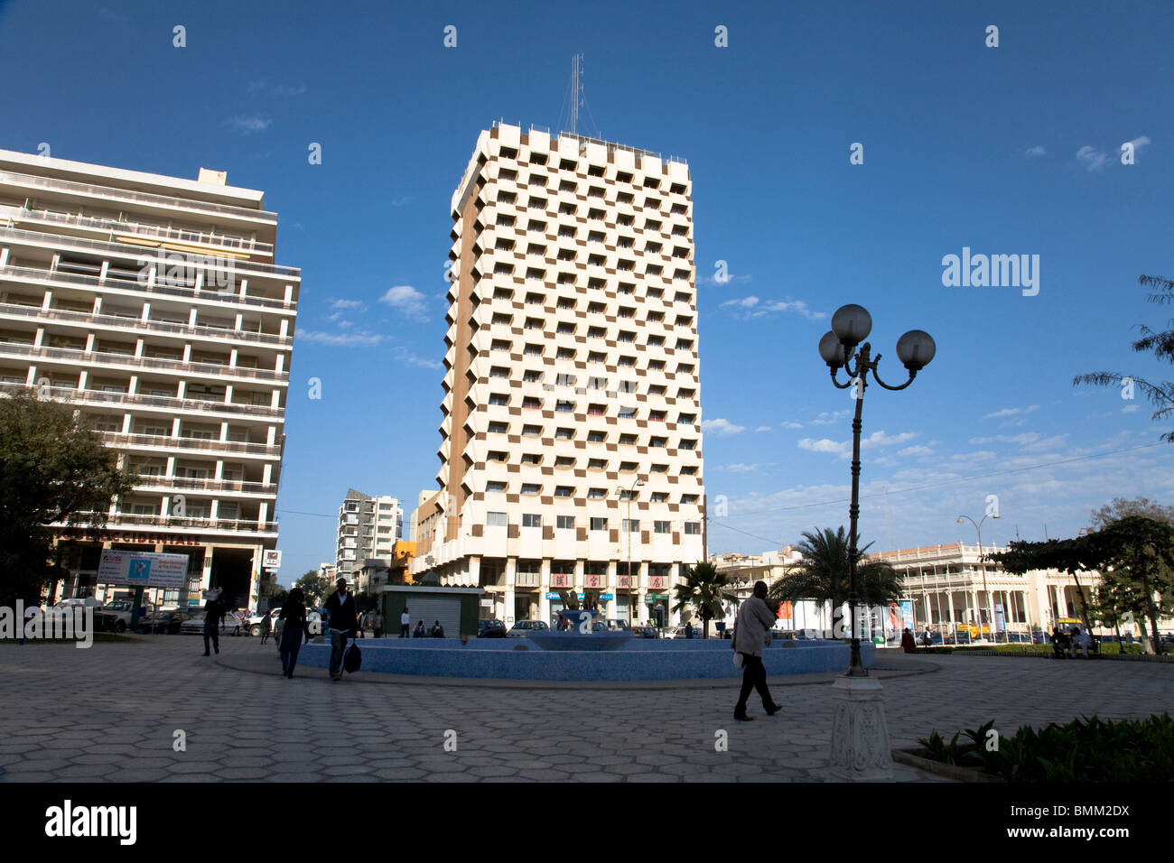 Senegal, Dakar. Independence Square (Place de l'Independence Stock ...