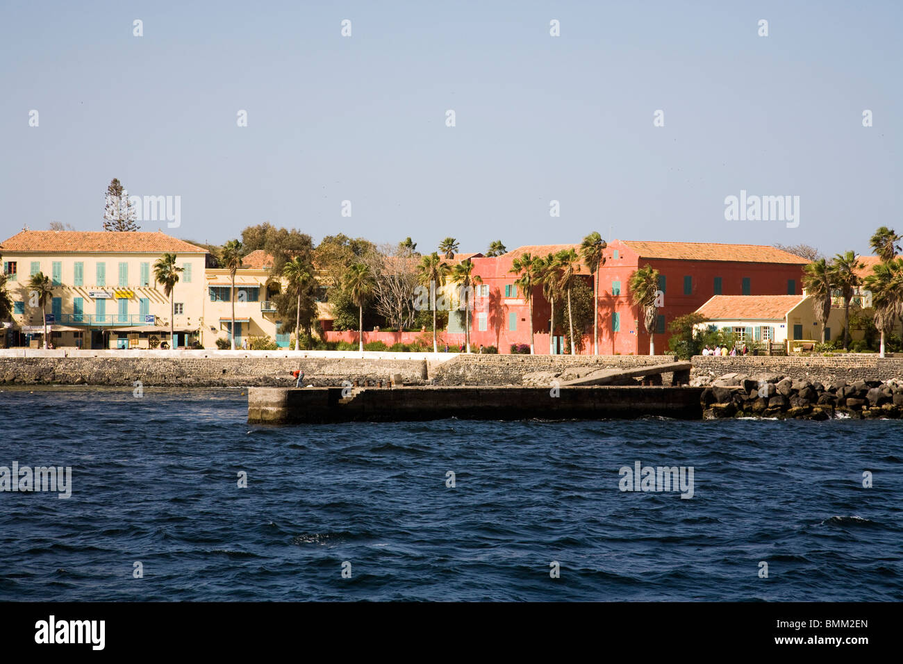 Senegal, Dakar. Buildings in the port, Goree Island Stock Photo - Alamy