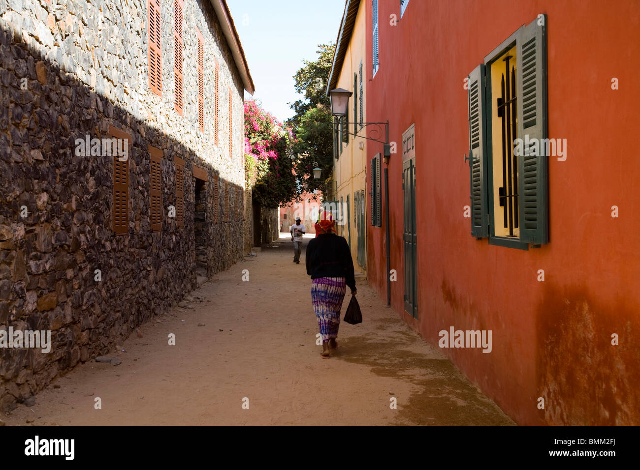 Senegal, Dakar. French colonial building, Goree Island Stock Photo - Alamy