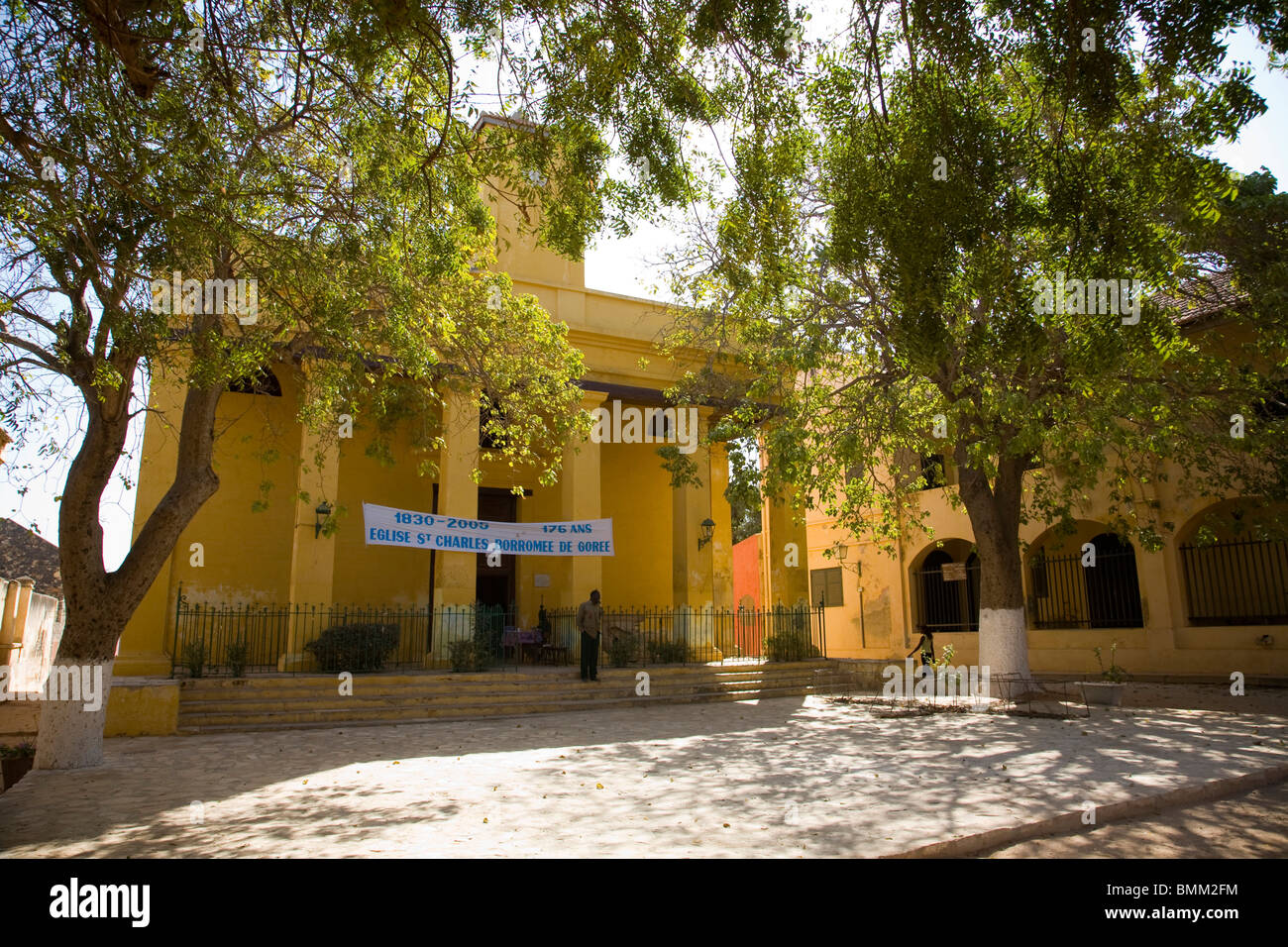 Senegal, Dakar. St. Charles Church, Goree Island Stock Photo - Alamy