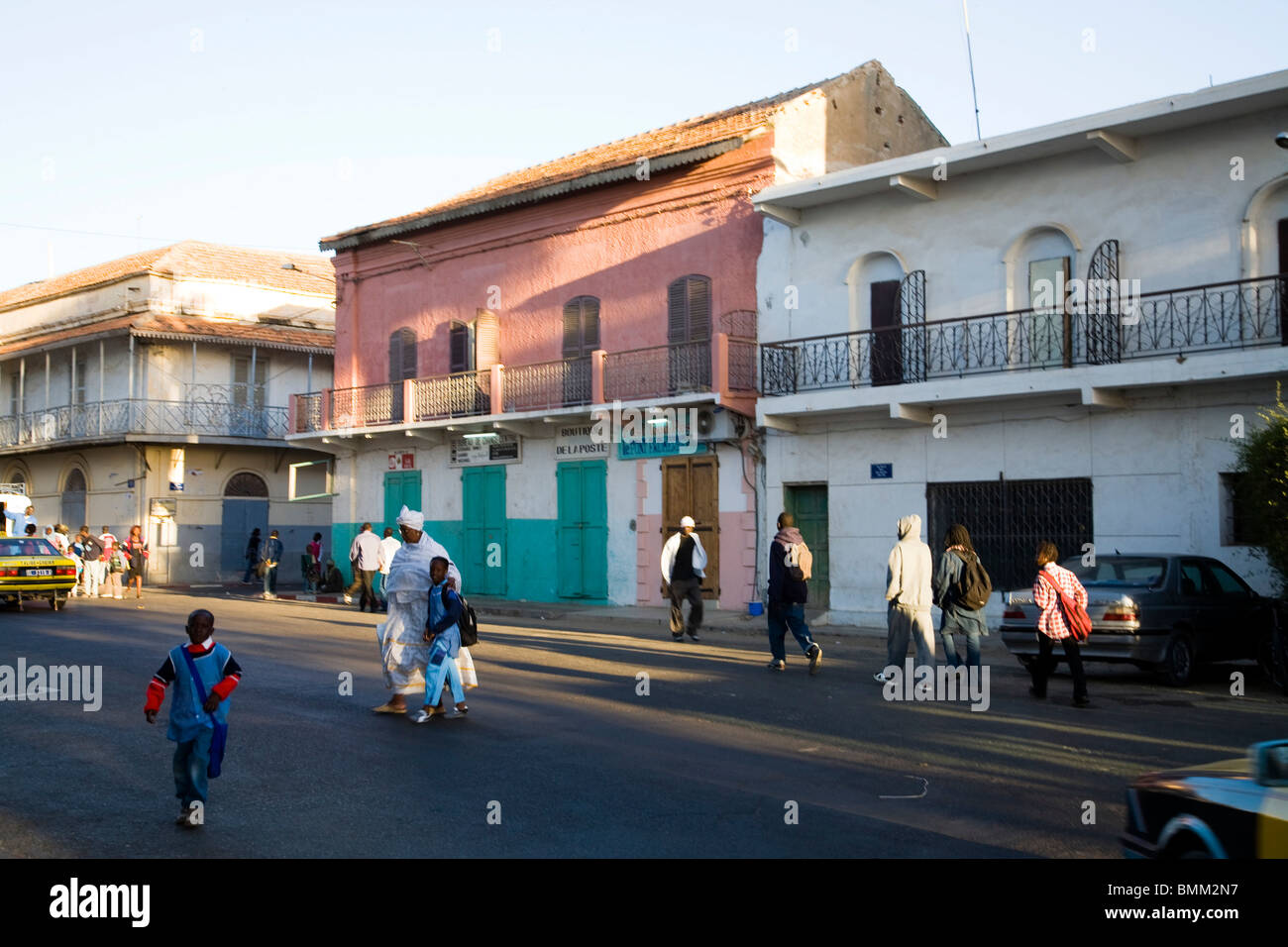 Senegal, Saint-Louis. Street scene Stock Photo - Alamy