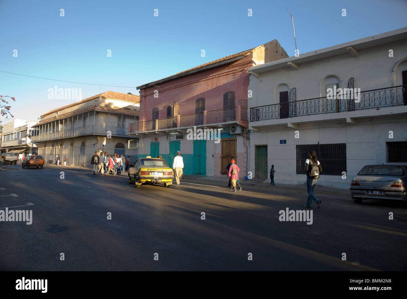 Senegal, Saint-Louis. Street scene Stock Photo - Alamy