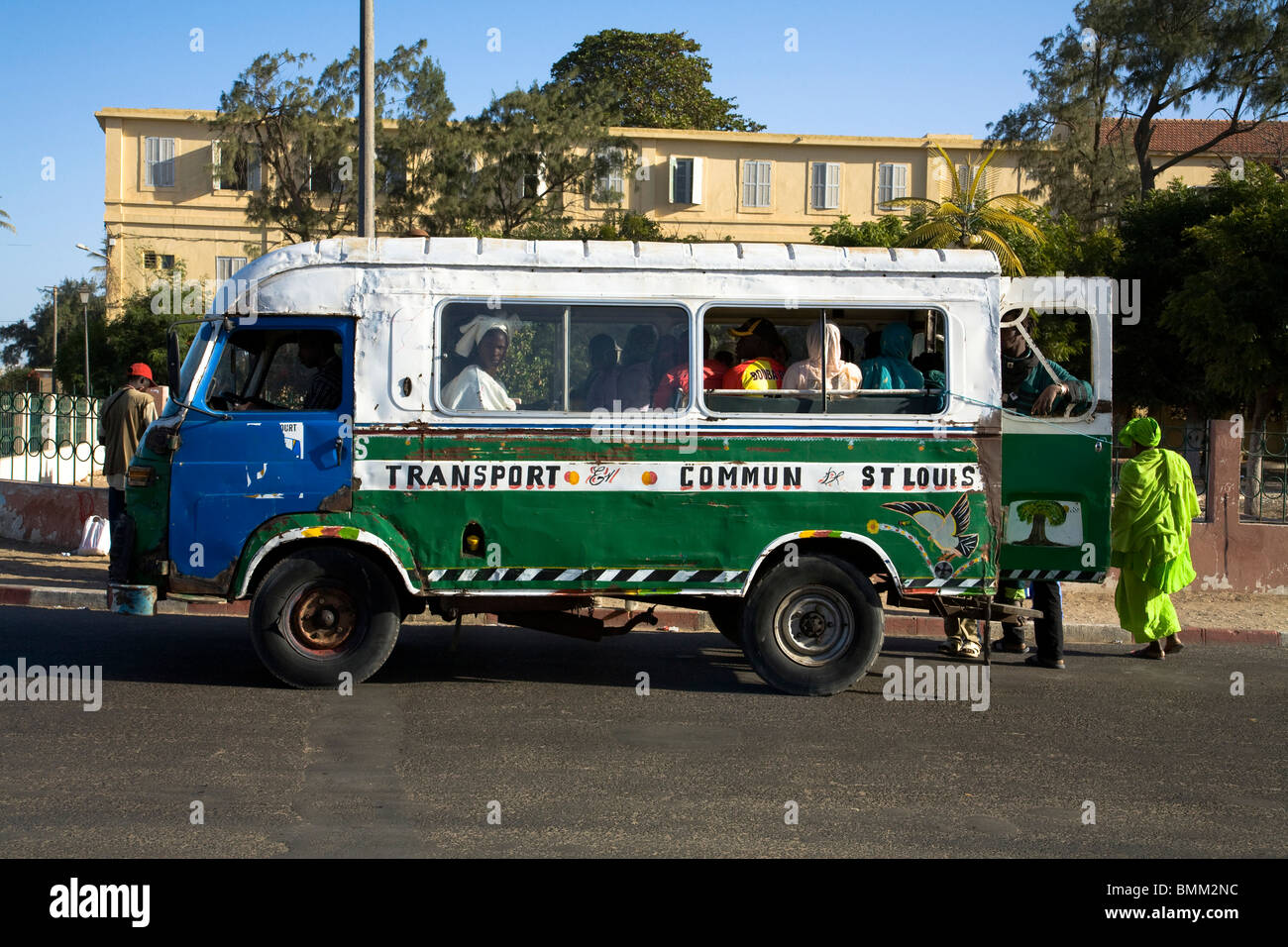 Senegal, Saint-Louis. Public bus Stock Photo - Alamy