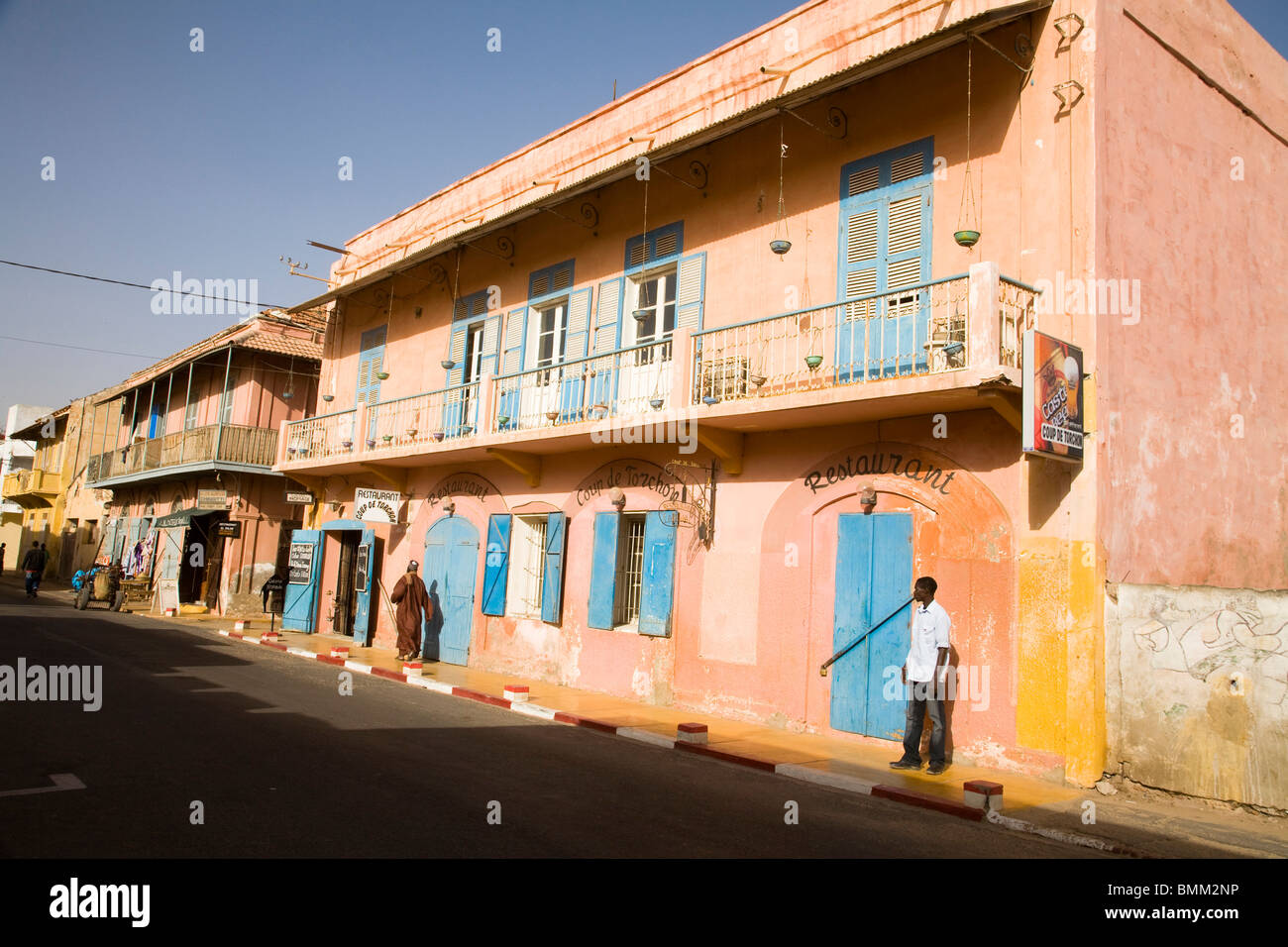 Senegal, Saint-Louis. Street scene Stock Photo - Alamy