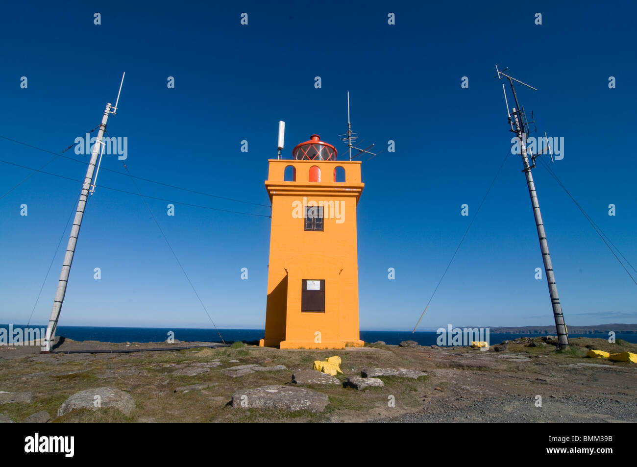 Orange lighthouse iceland hi-res stock photography and images - Alamy