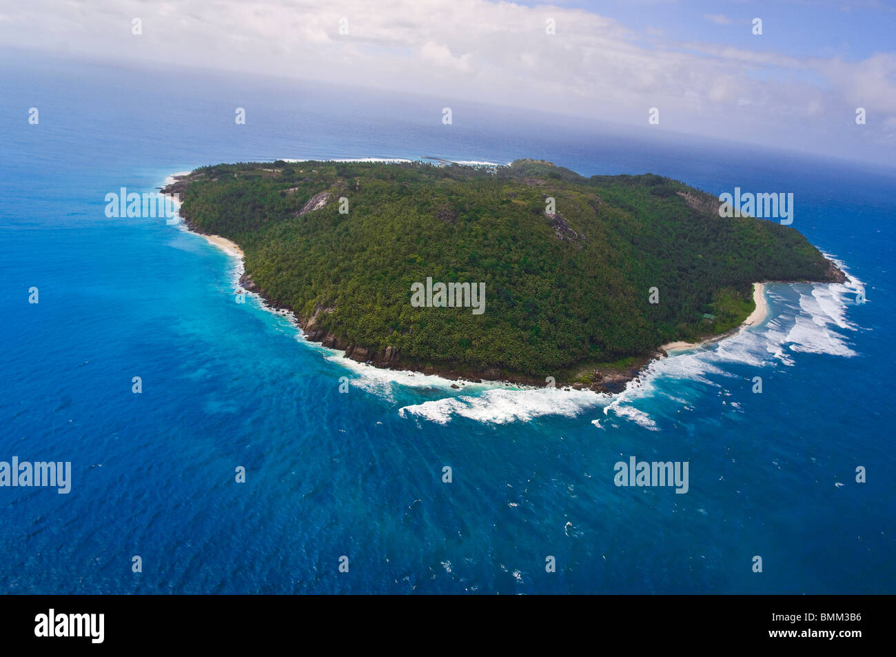 Overview of Fregate island Stock Photo - Alamy