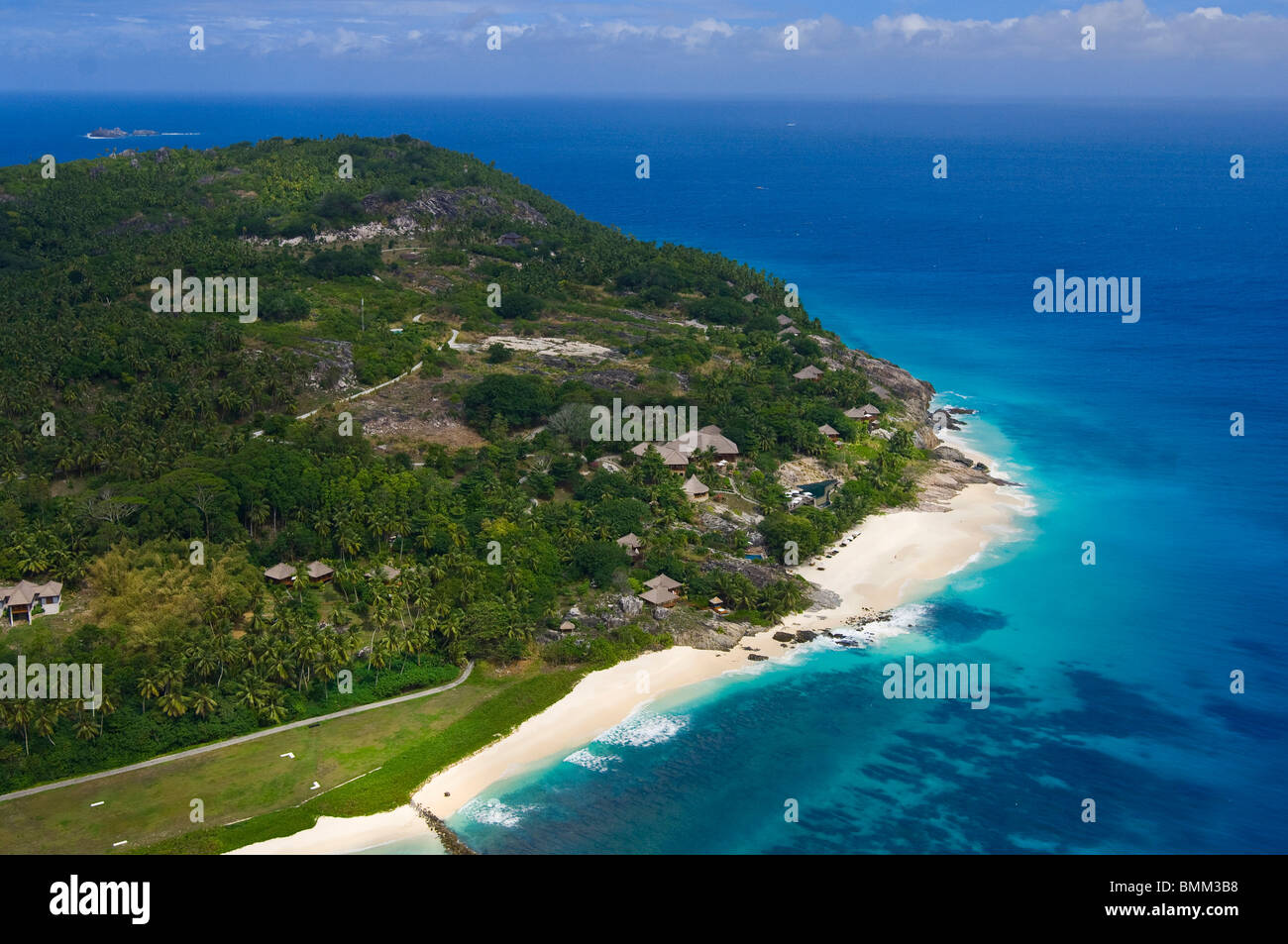 Overview of Fregate island Stock Photo - Alamy