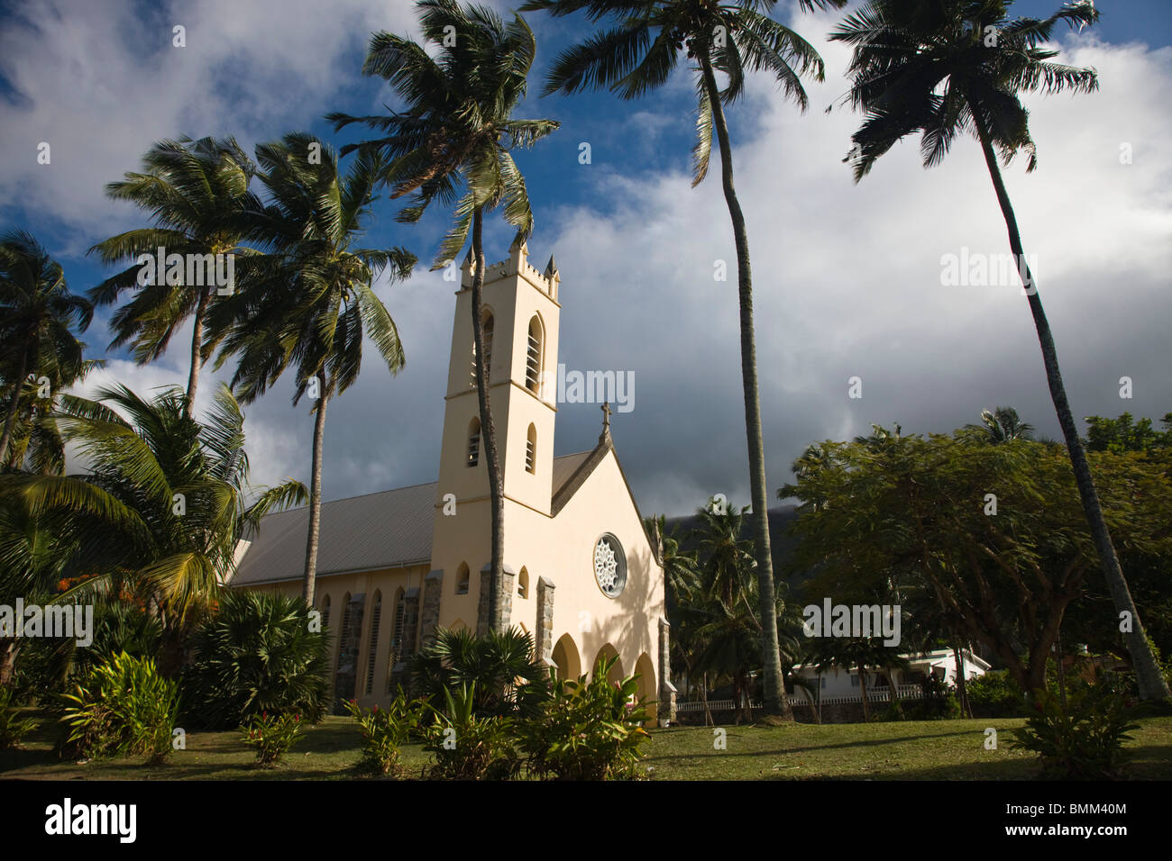 Seychelles, Mahe Island, Bel Ombre, town church Stock Photo - Alamy