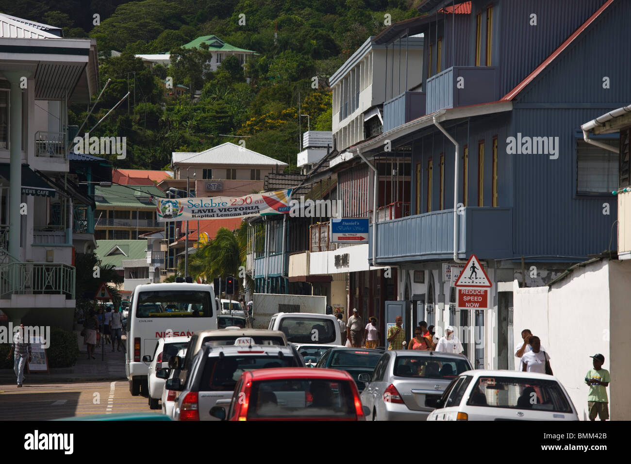 Seychelles, Mahe Island, Victoria, Albert Street Stock Photo - Alamy