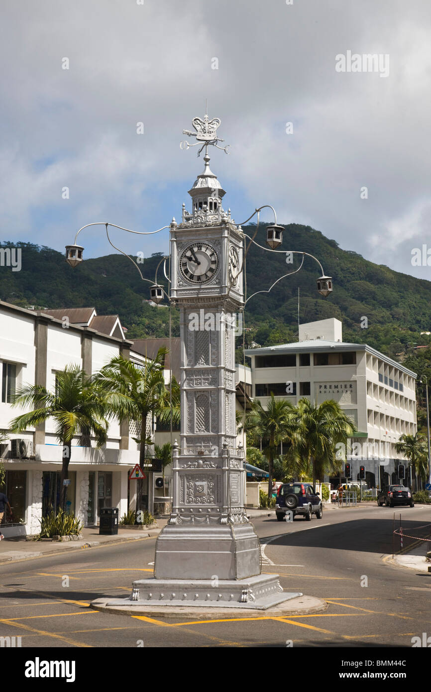 Seychelles, Mahe Island, Victoria, The Clock Tower Stock Photo - Alamy