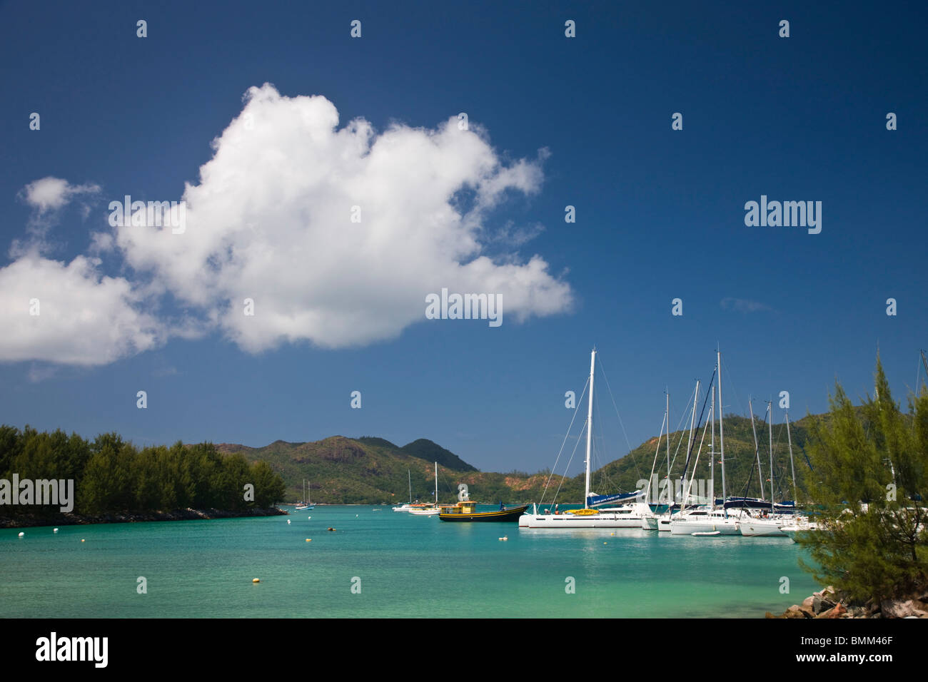 Seychelles, Praslin Island, Baie St. Anne bay Stock Photo - Alamy