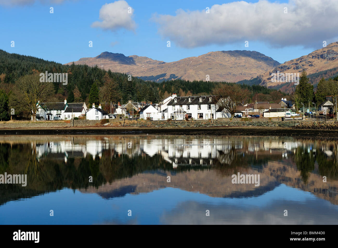 Lochgoilhead at the head of Loch Goil, Argyle and Bute, Scotland Stock ...