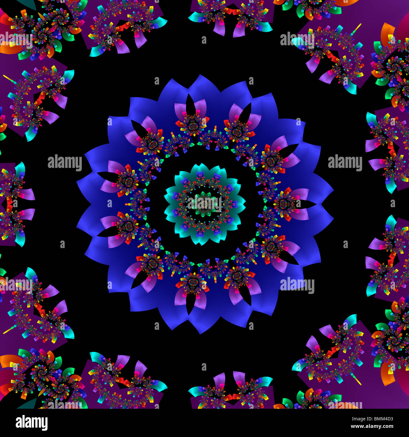 A pattern made using fractal design software Stock Photo - Alamy