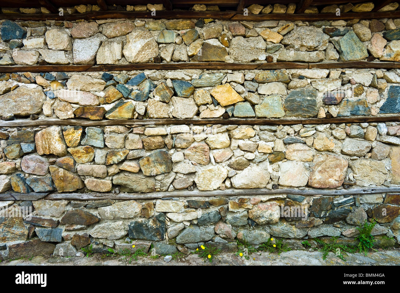 Stone masonry wall of the house Stock Photo - Alamy