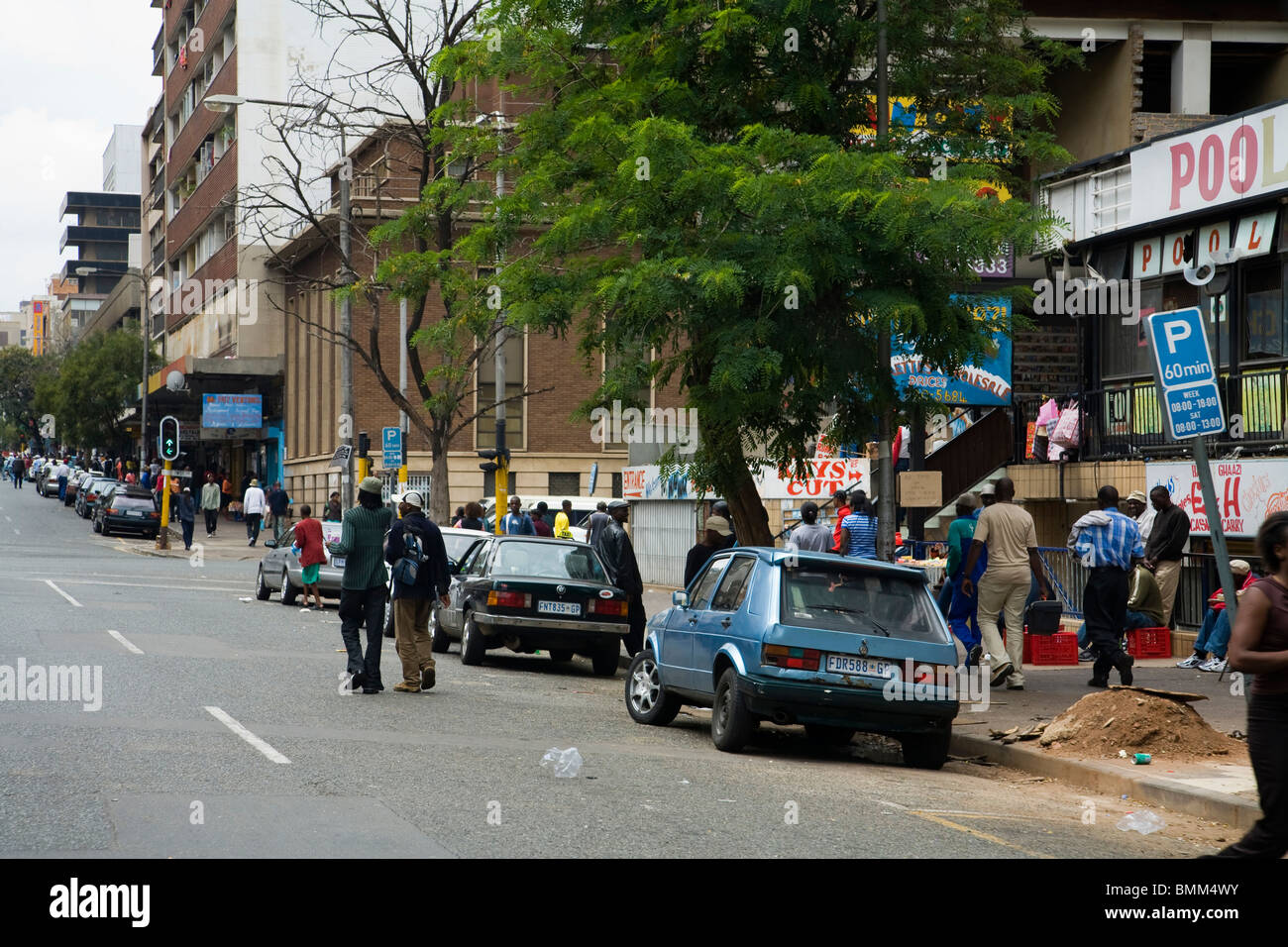 South Africa, Johannesburg. Street scene in Hillbrow Stock Photo - Alamy