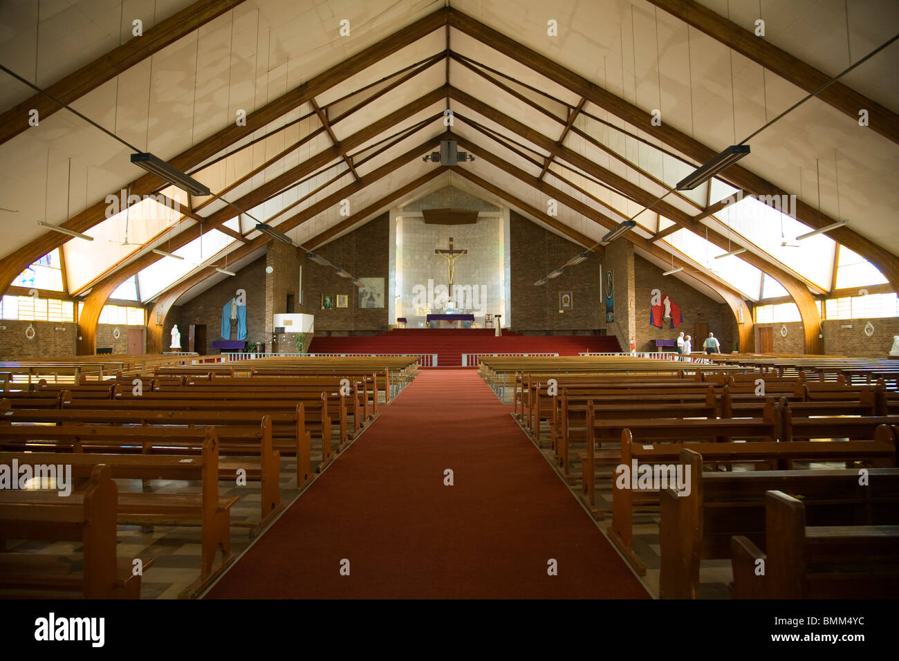 South Africa, Johannesburg. Interior of Regina Mundi Church, Soweto ...