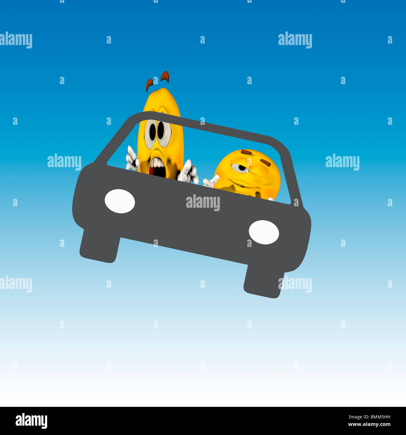 Emoticons Graphic Illustration depicting dangerous drunken driver and ...