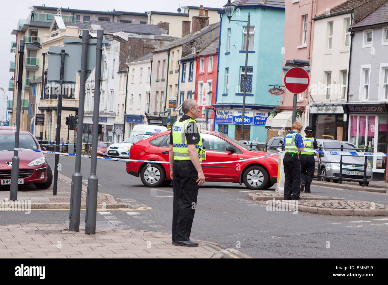 Scene of shootings and victims of Derrick Bird, Whitehaven Cumbria UK ...