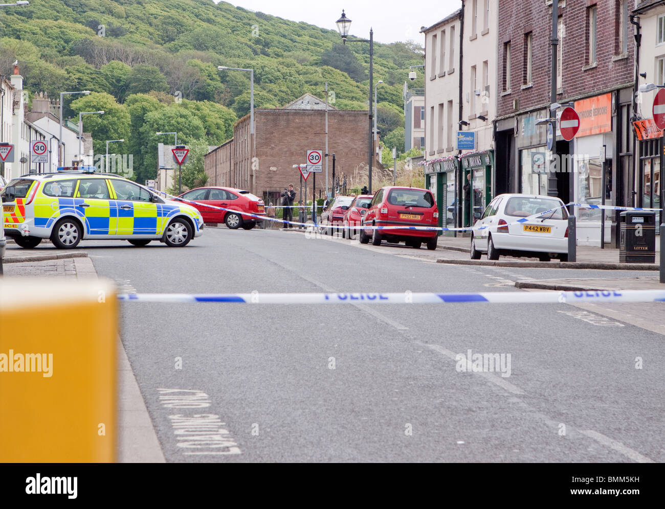 Scene of shootings and victims of Derrick Bird, Whitehaven Cumbria UK ...