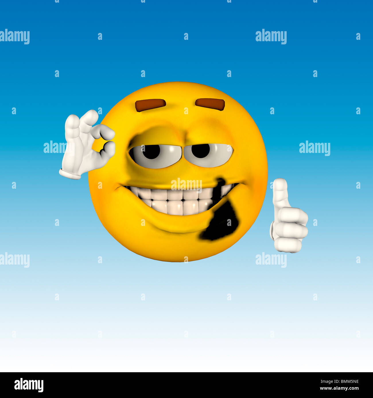 Emoticon Graphic Illustration depicting Happiness Stock Photo - Alamy