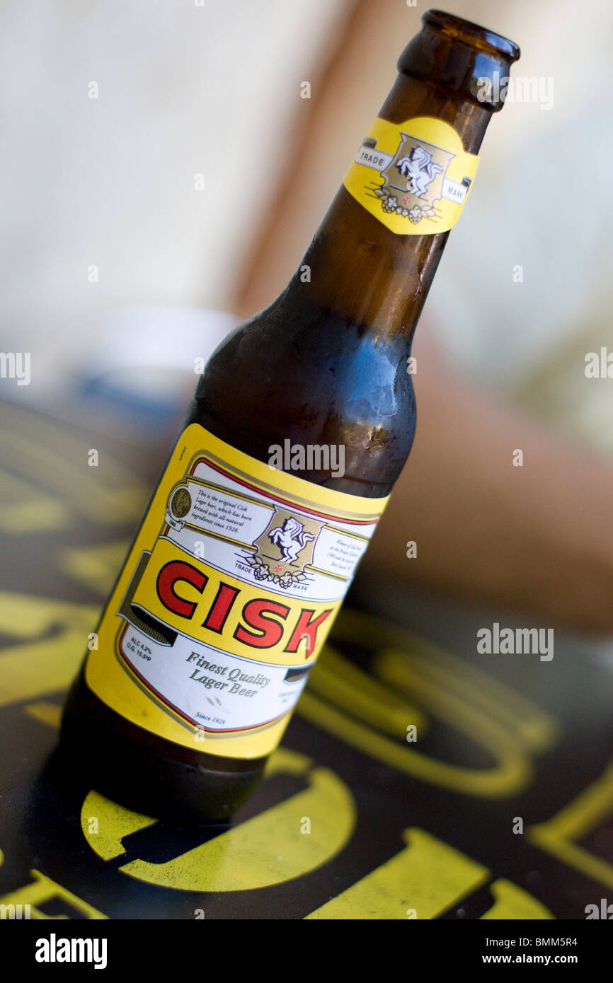 A bottle of Cisk Beer Stock Photo - Alamy