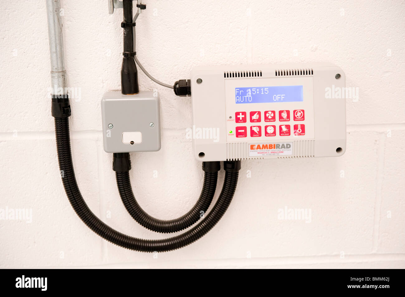 Modern Industrial Central Heating Controller Stock Photo - Alamy