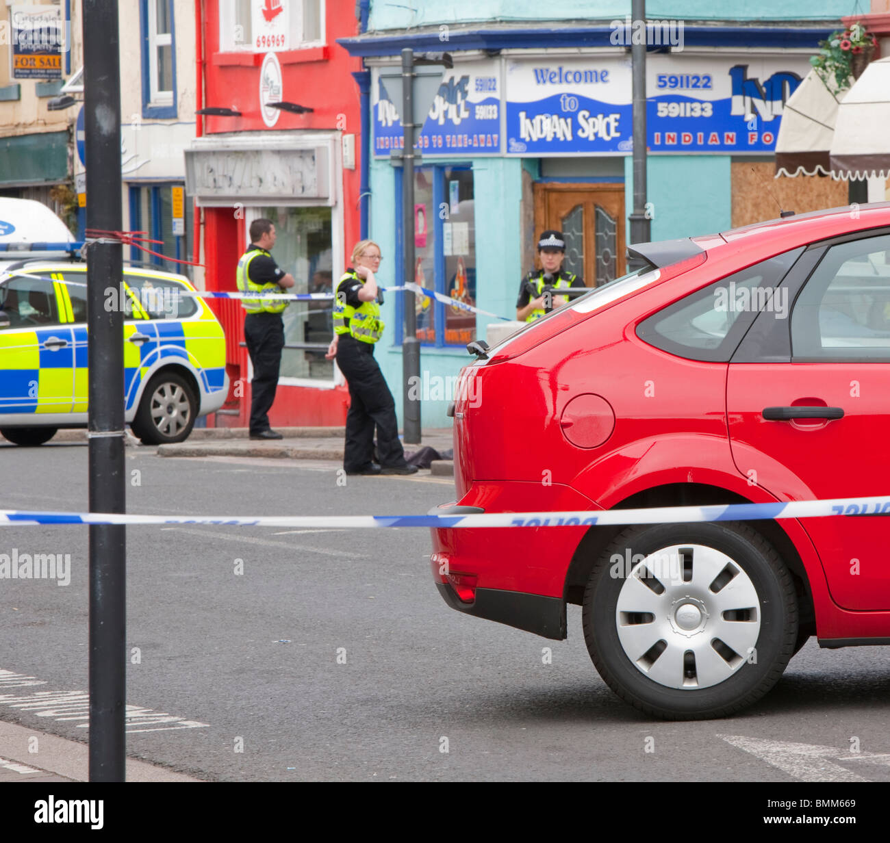Scene of mass shootings by Derrick Bird in Whitehaven Cumbria UK Stock ...