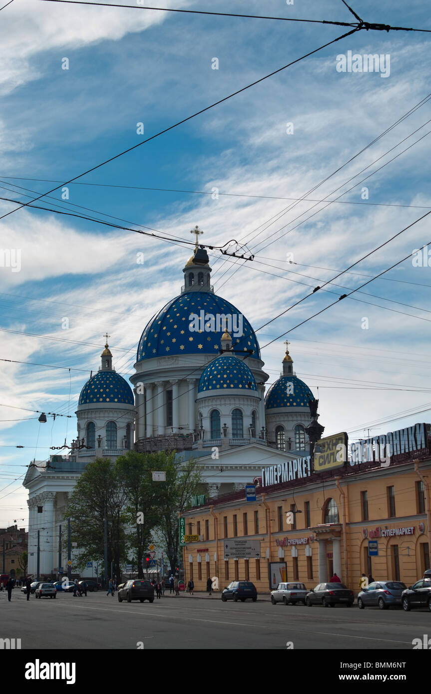 The Trinity Cathedral. Sightseeing of Saint-Petersburg city, Russia ...