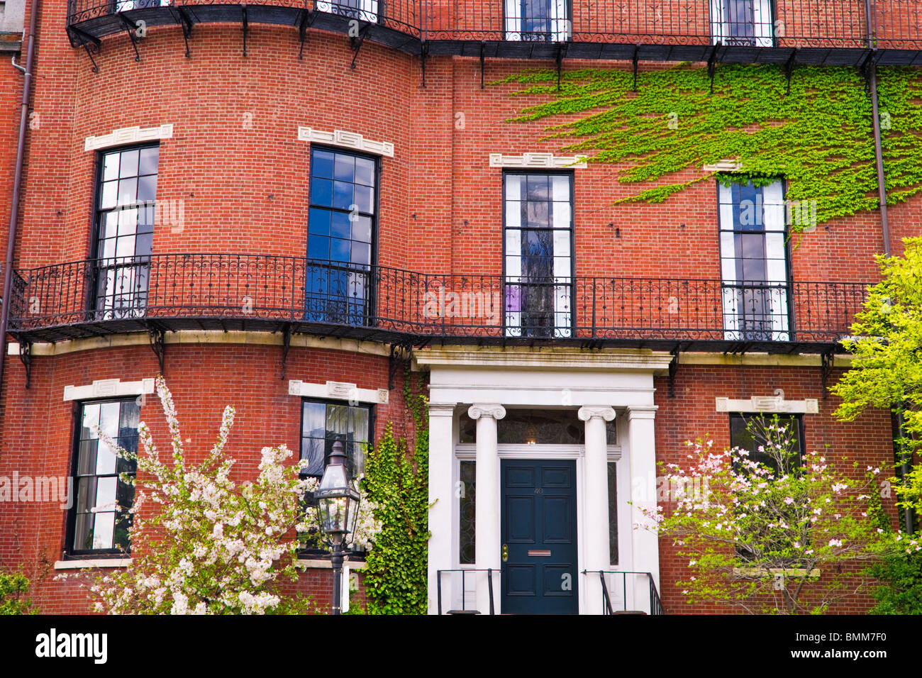 Red brick house boston hi-res stock photography and images - Alamy