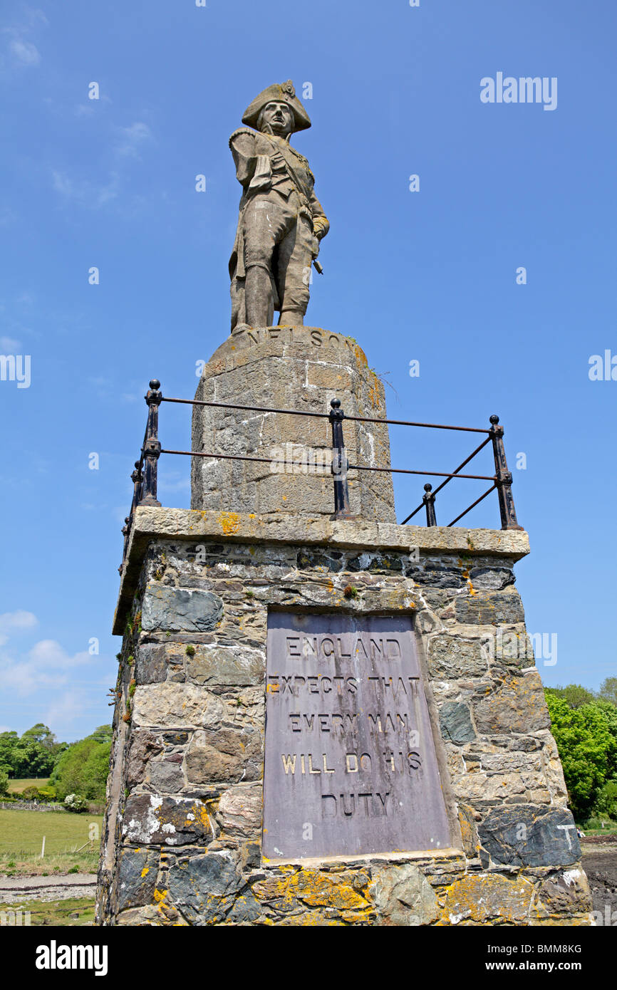 Nelson Statue, Anglesey Island, Wales, United Kingdom Stock Photo - Alamy